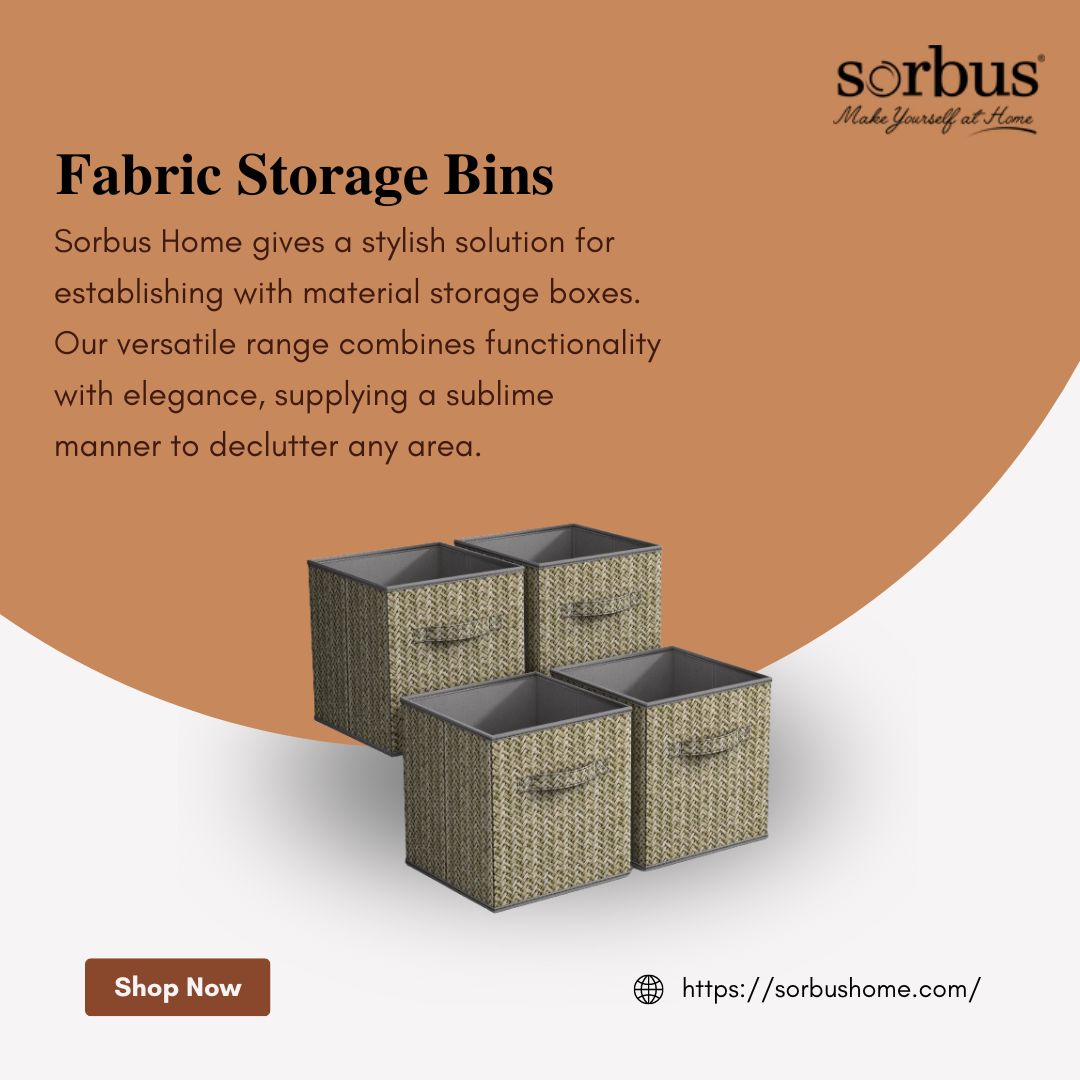 Maximizing Space and Style with Fabric Storage Bins – Sorbus Home