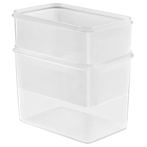 Large Narrow Airtight Food Storage Containers with Lids (2 Pack ...